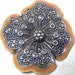 Vintage Sterling Silver Flower Pin - Etsy