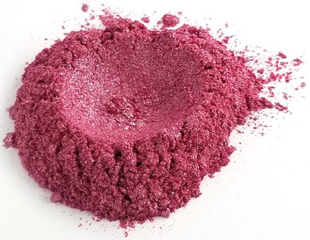 Raspberry Sorbet Mica Powder: Lively Berry Red Metallic Cosmetic Grade ...