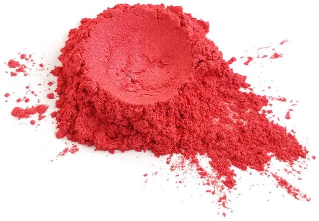 Candy Crush Mica Powder: Vibrant Red Cosmetic Grade Pearlescent Pigment ...