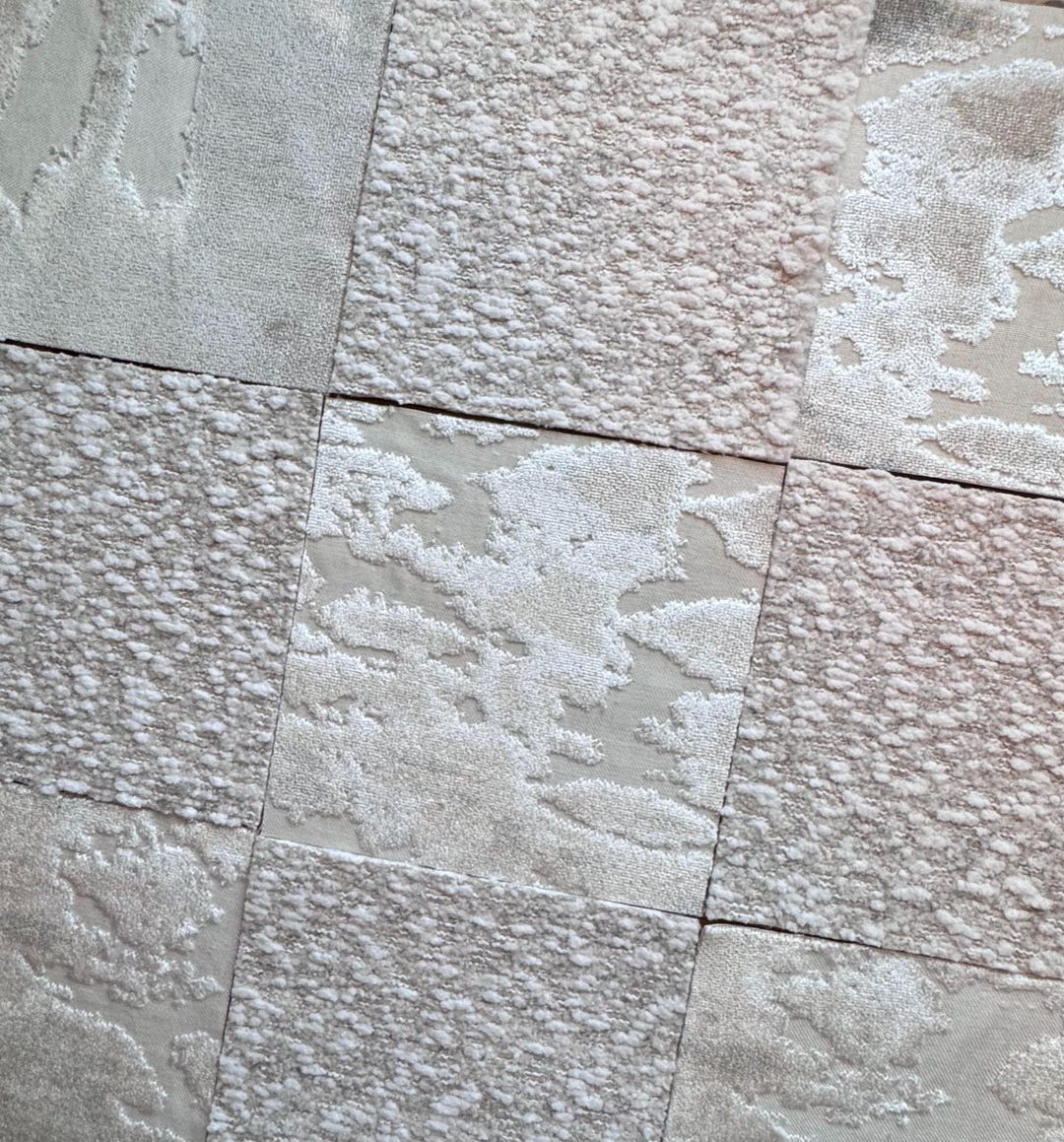 Tranquility Cut Velvet Decorator Fabric by Abstract Designer Kanoko ...