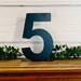 Black Metal Shelf Numbers Family Number Sign Anniversary - Etsy