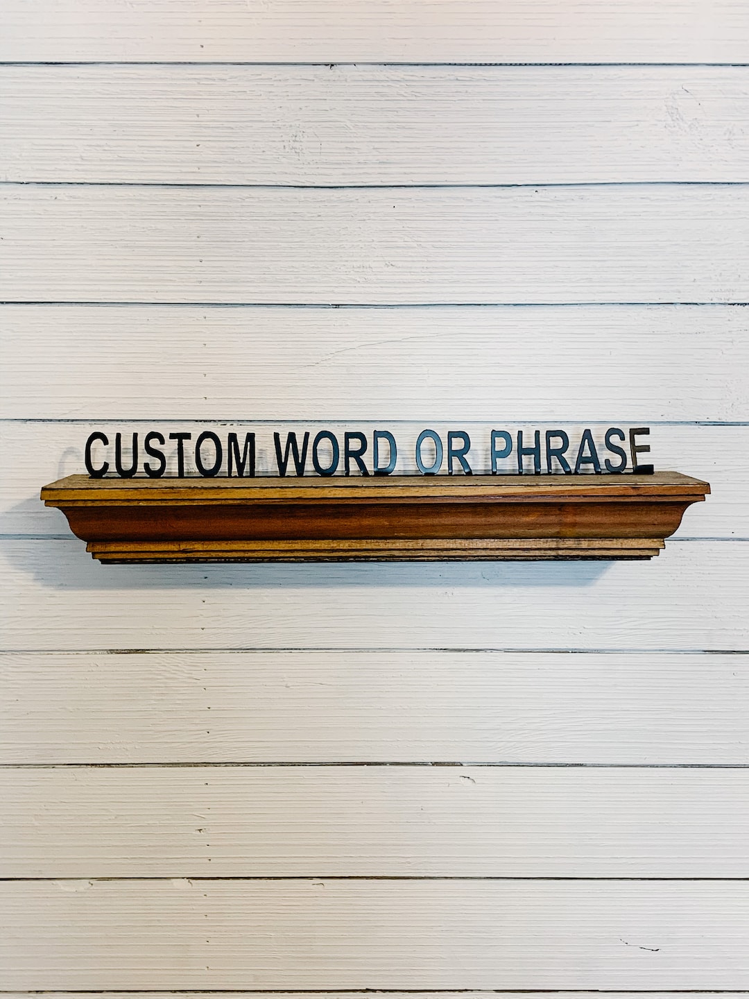 Custom Metal Shelf Words Personalized Quote Sign Metal - Etsy