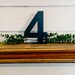 Black Metal Shelf Numbers Family Number Sign Anniversary - Etsy