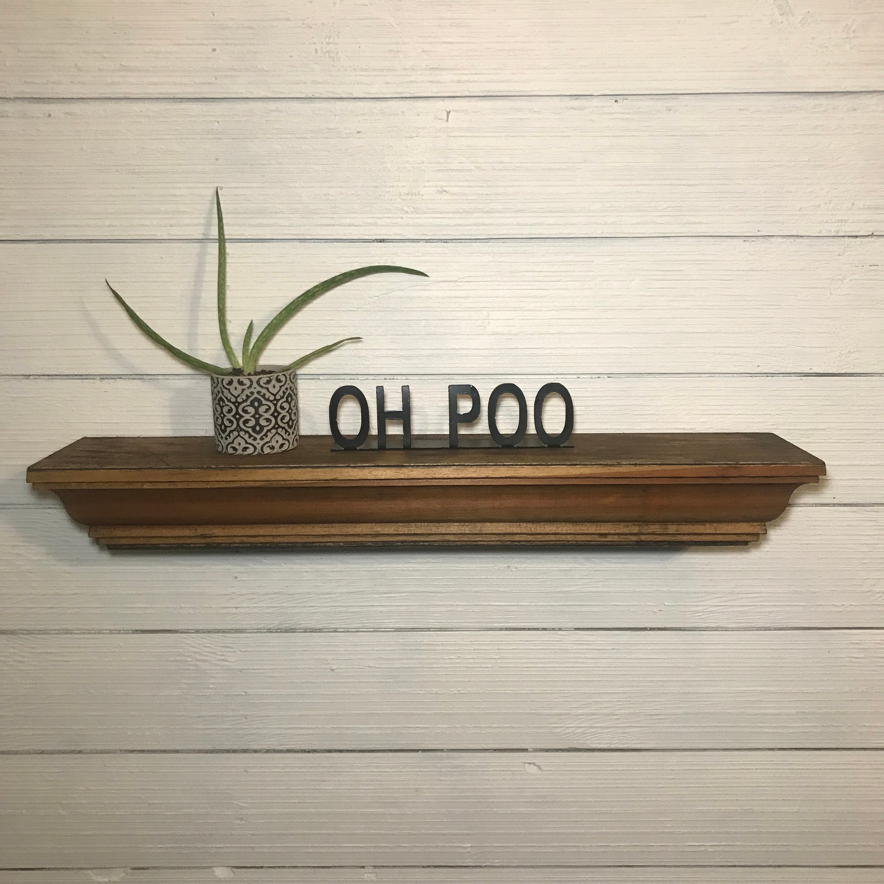 Funny Metal Shelf Words Funny Farmhouse Decor Black Metal | Etsy