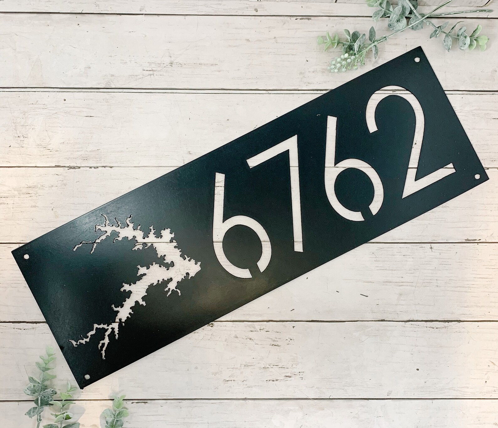 Custom Lake Address Sign Modern Metal Address Sign - Etsy.de