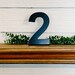 Black Metal Shelf Numbers Family Number Sign Anniversary - Etsy