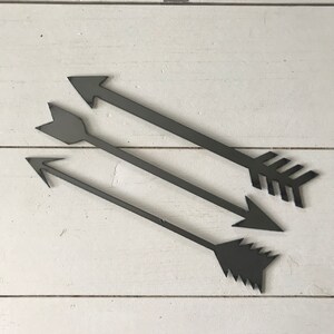 Metal Bundle of Arrows Set of 3 Decorative Arrows Metal Arrow Decor ...