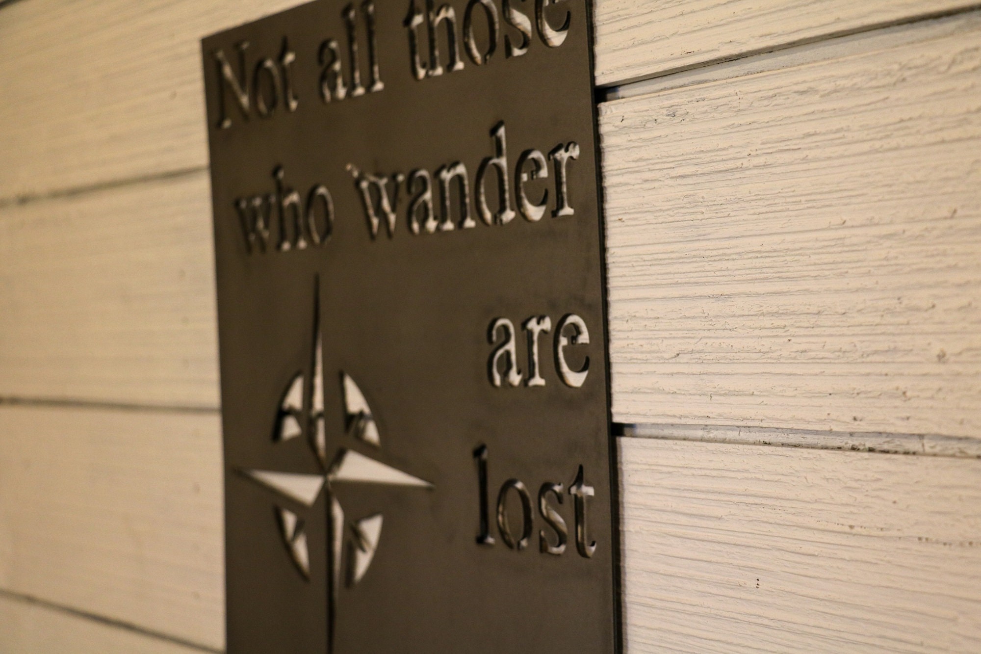Not All Those Who Wander Are Lost Metal Sign Metal Cutout | Etsy