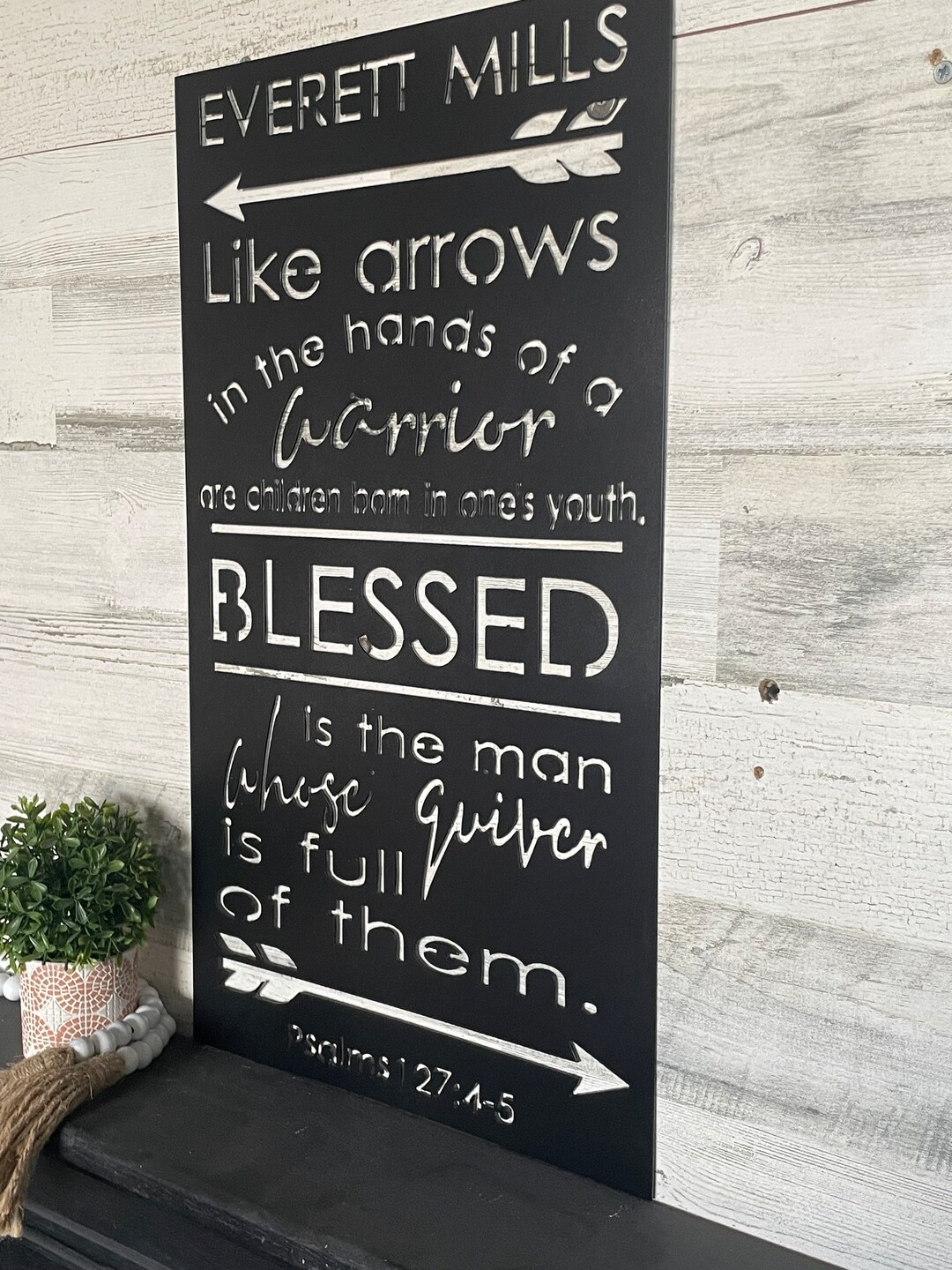 Custom Scripture Sign With Name Personalized Religious Gift Nursery ...