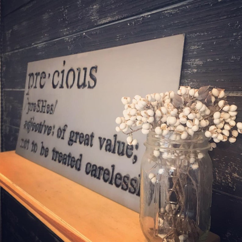 Precious Definition Metal Sign Nursery Sign Baby Room - Etsy