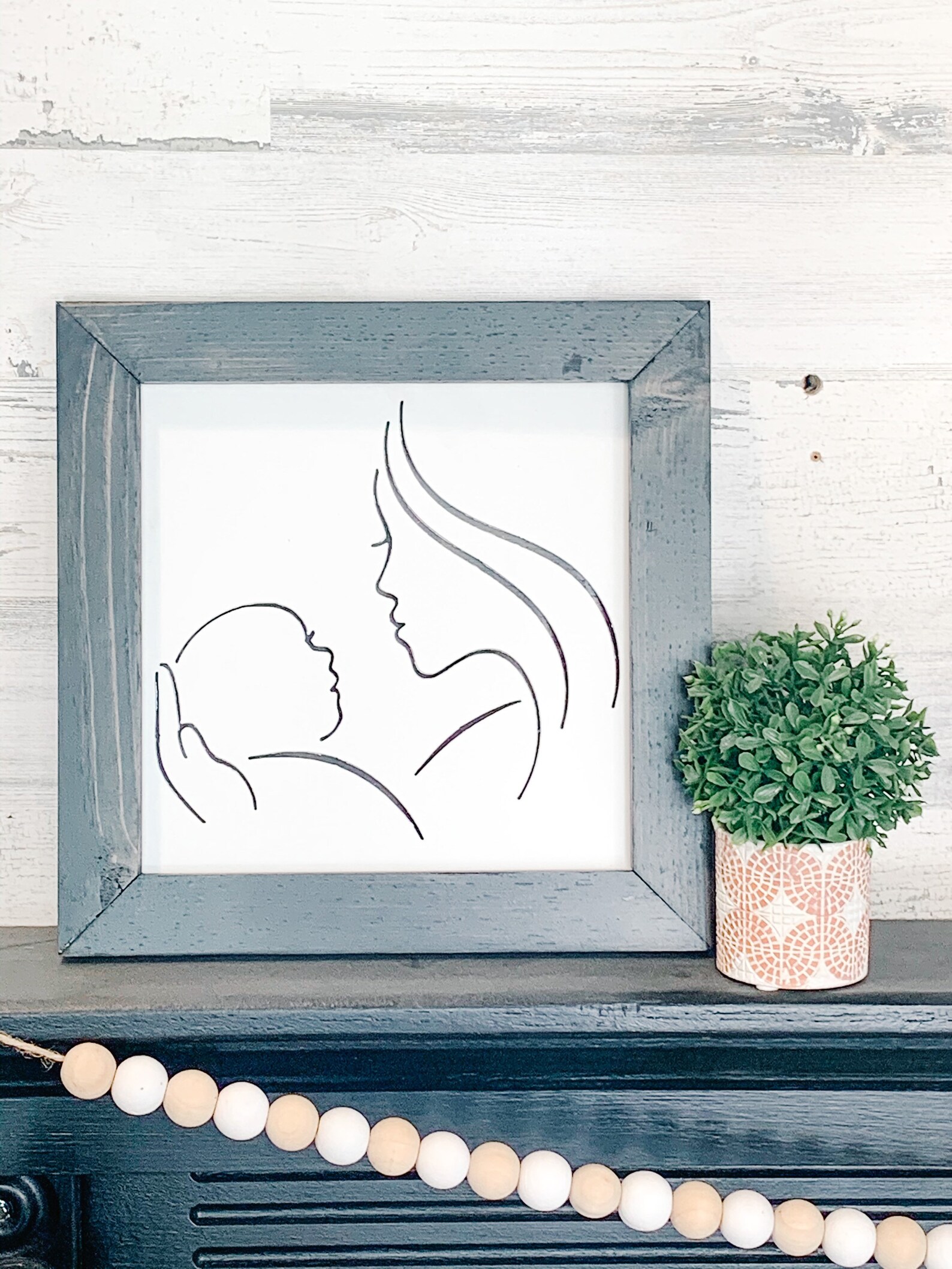 Baby and Mama Metal Sign Nursery Sign Baby Room Decor - Etsy