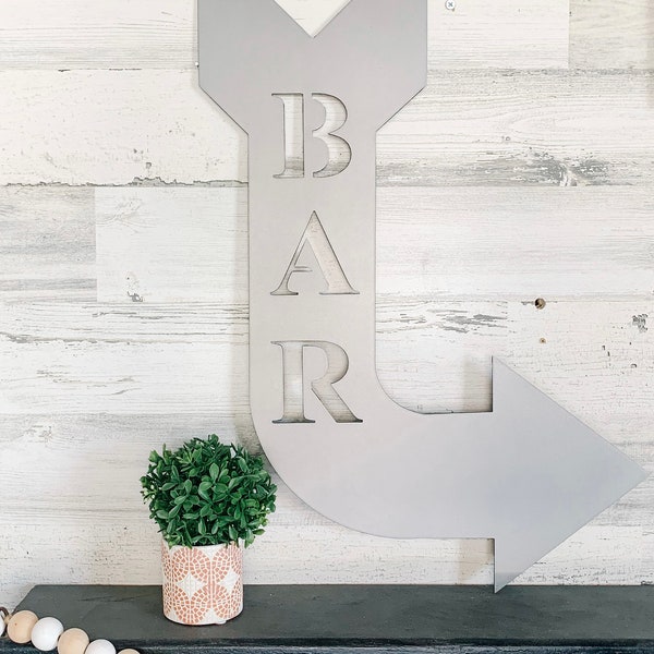 Bar Arrow Sign - Etsy