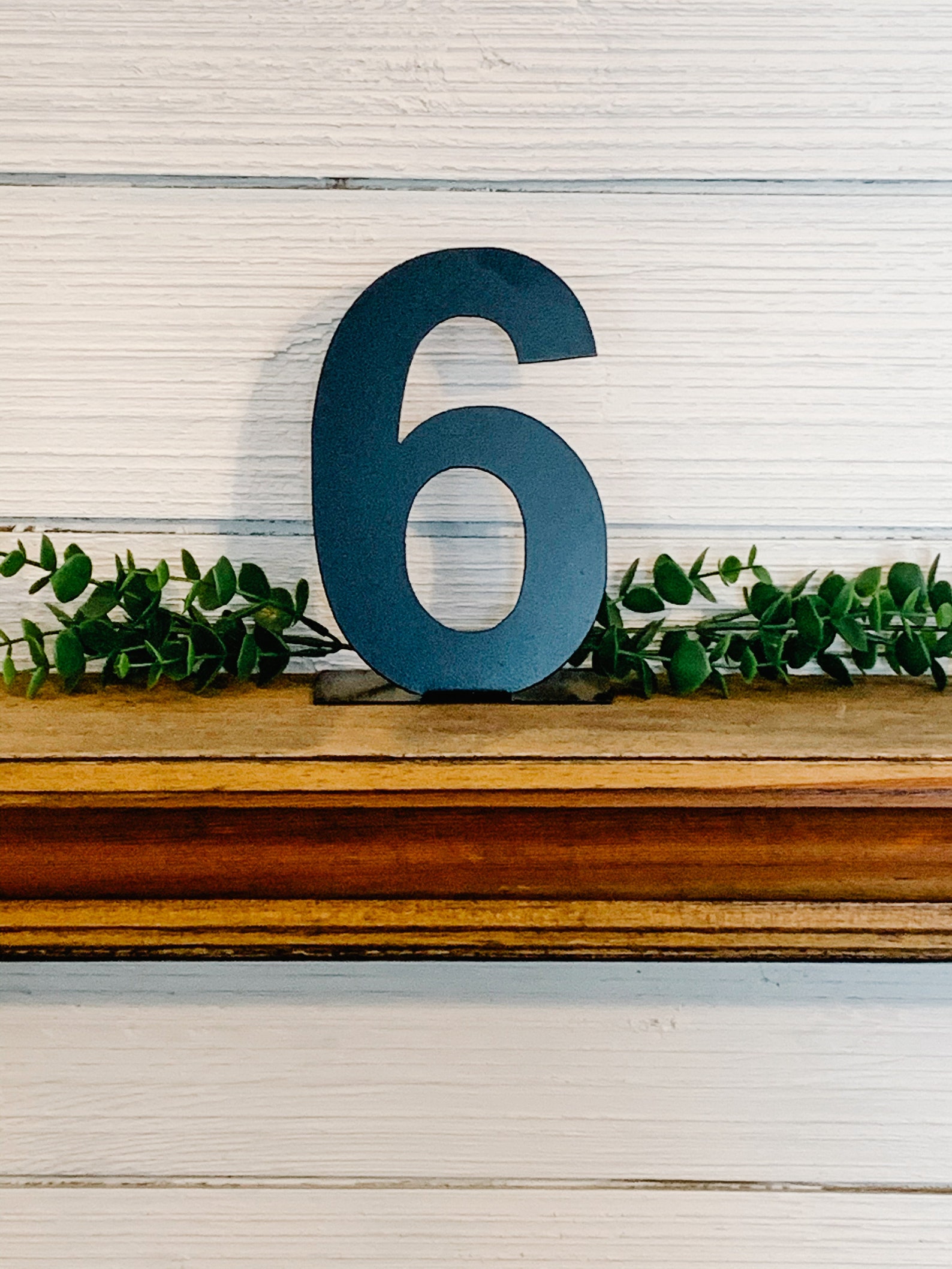 Black Metal Shelf Numbers Family Number Sign Anniversary - Etsy