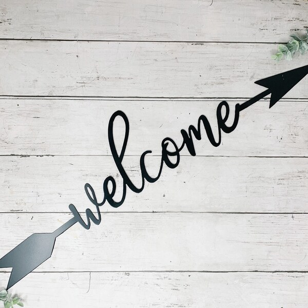 Metal Arrow Sign - Etsy