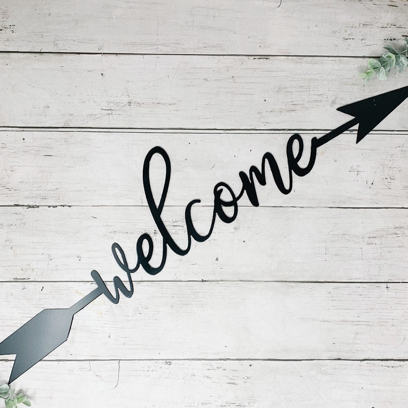 Metal Arrow Sign - Etsy