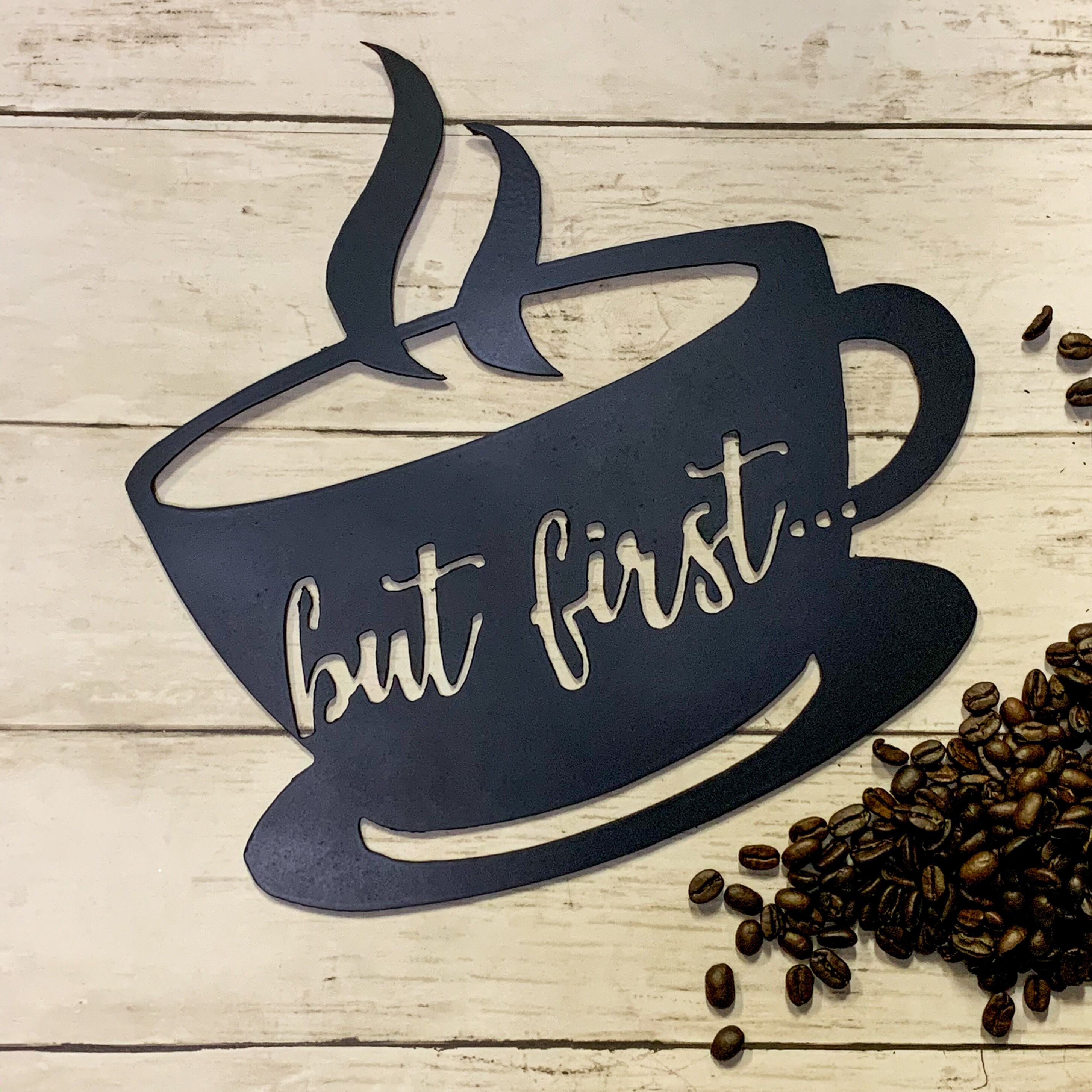 But First Coffee Sign Coffee Bar Decor Coffee Mug Sign | Etsy