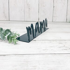 Mama Metal Shelf Decor Black Painted Mama Sign Mother's Day Gift ...