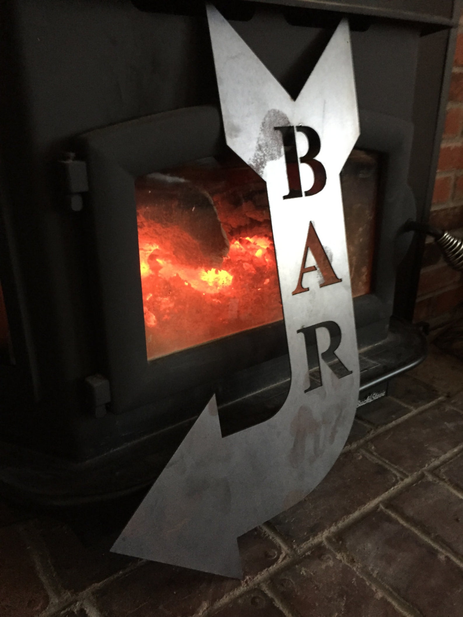 Metal BAR Arrow Rustic Bar Sign Manly Sign Bar Decor | Etsy