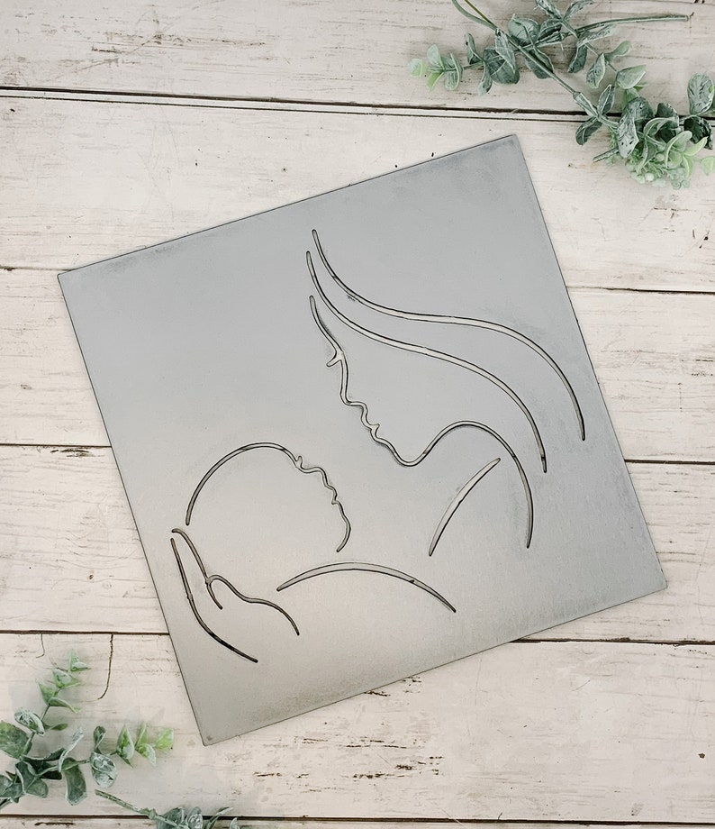 Baby and Mama Metal Sign Nursery Sign Baby Room Decor | Etsy