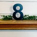 Black Metal Shelf Numbers Family Number Sign Anniversary - Etsy