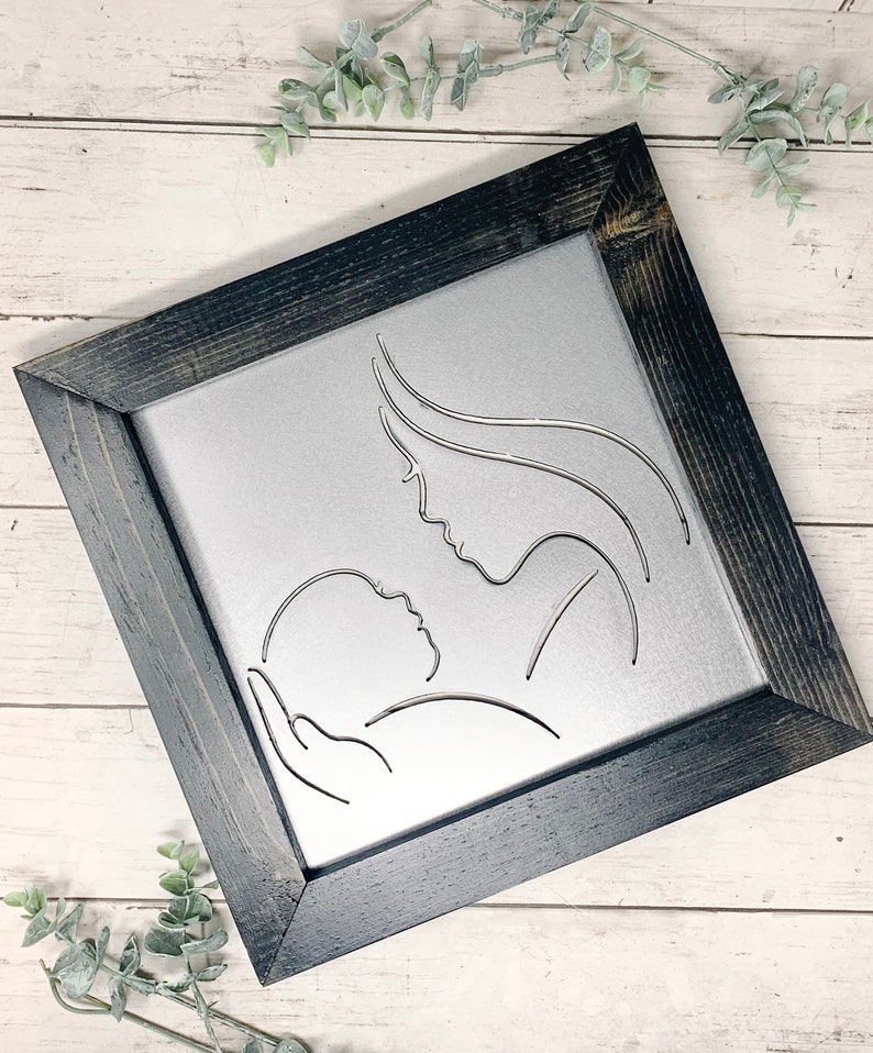 Baby and Mama Metal Sign Nursery Sign Baby Room Decor | Etsy