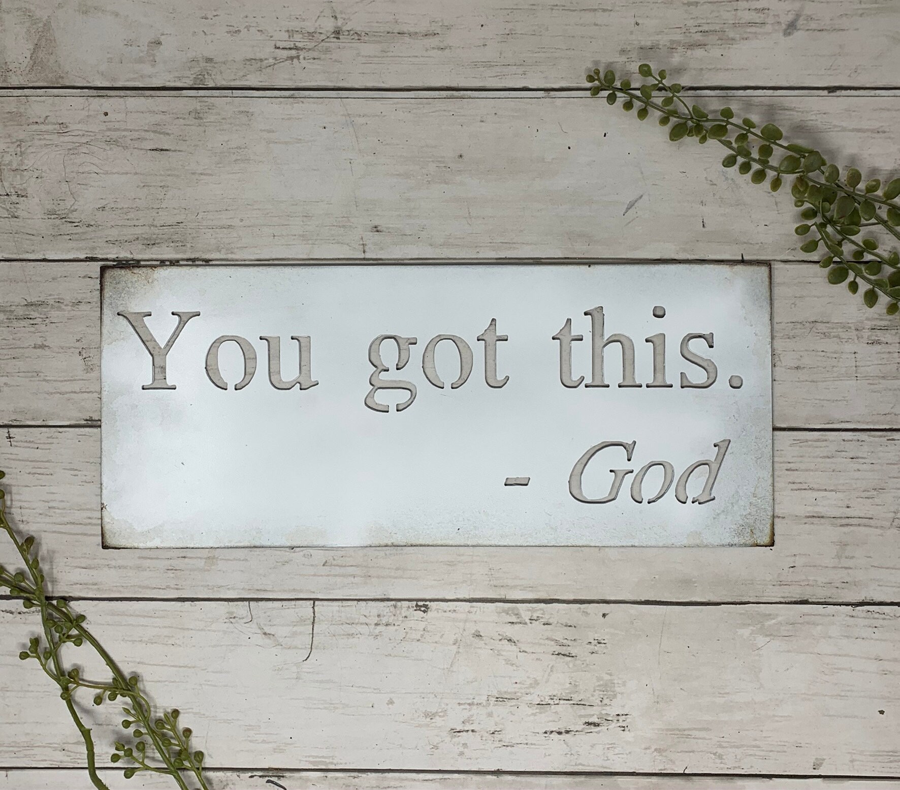 You Got This God Inspirational Sign Farmhouse Metal | Etsy