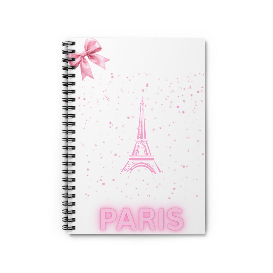 Pink Eiffel Tower Paris Notebook - Etsy