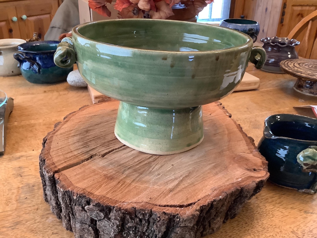 Handmade Pottery Compote Handmade Pottery Compote Stoneware Compote - Etsy