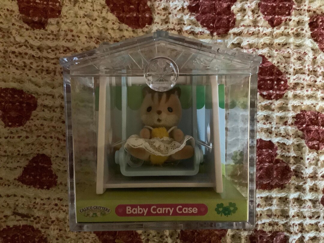 Calico Critters Baby Carry Case With Kitten in Swing Mattel 2004. Toy ...