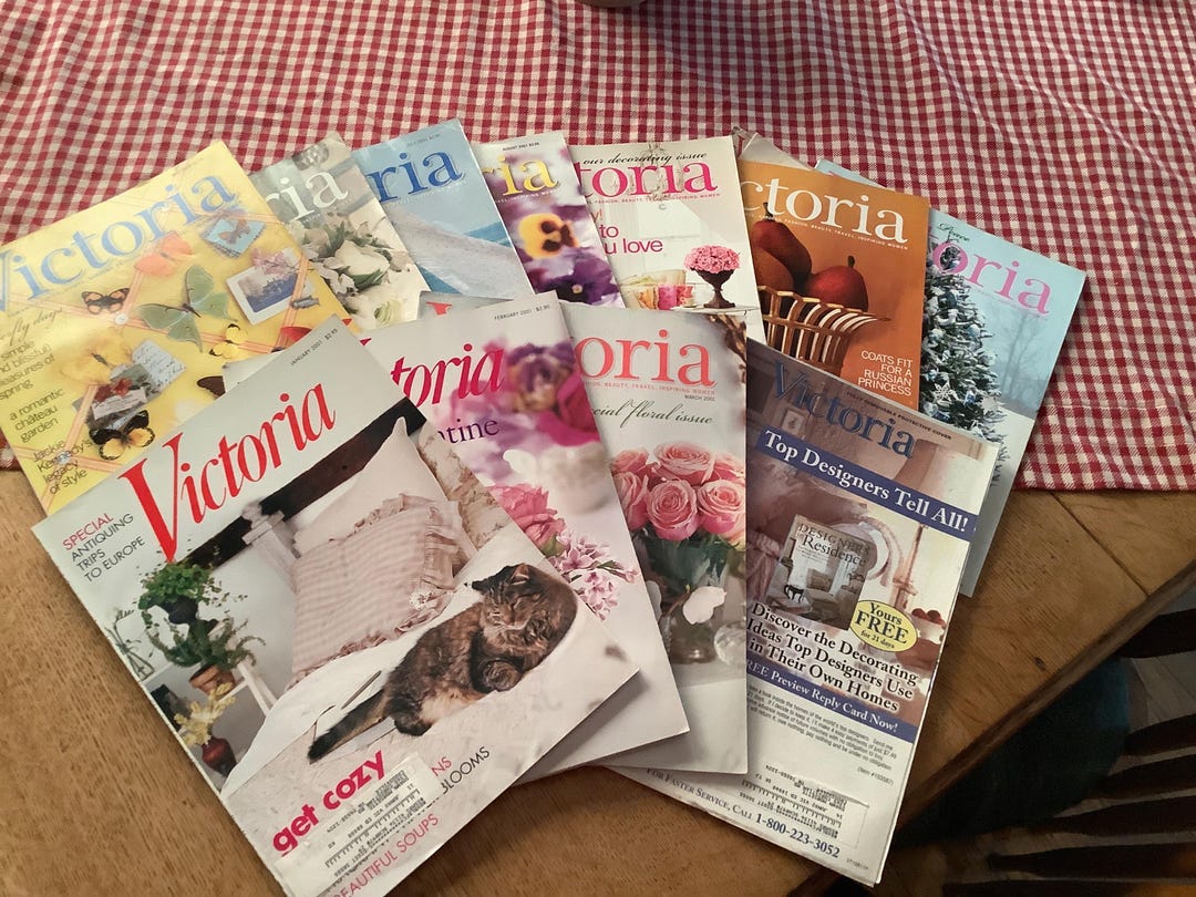 Victoria Magazine 2001 Almost a Full Year, 11 Magazines. the Month ...