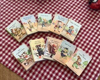 Tiny Golden Library, Vintage Mini Books - Etsy