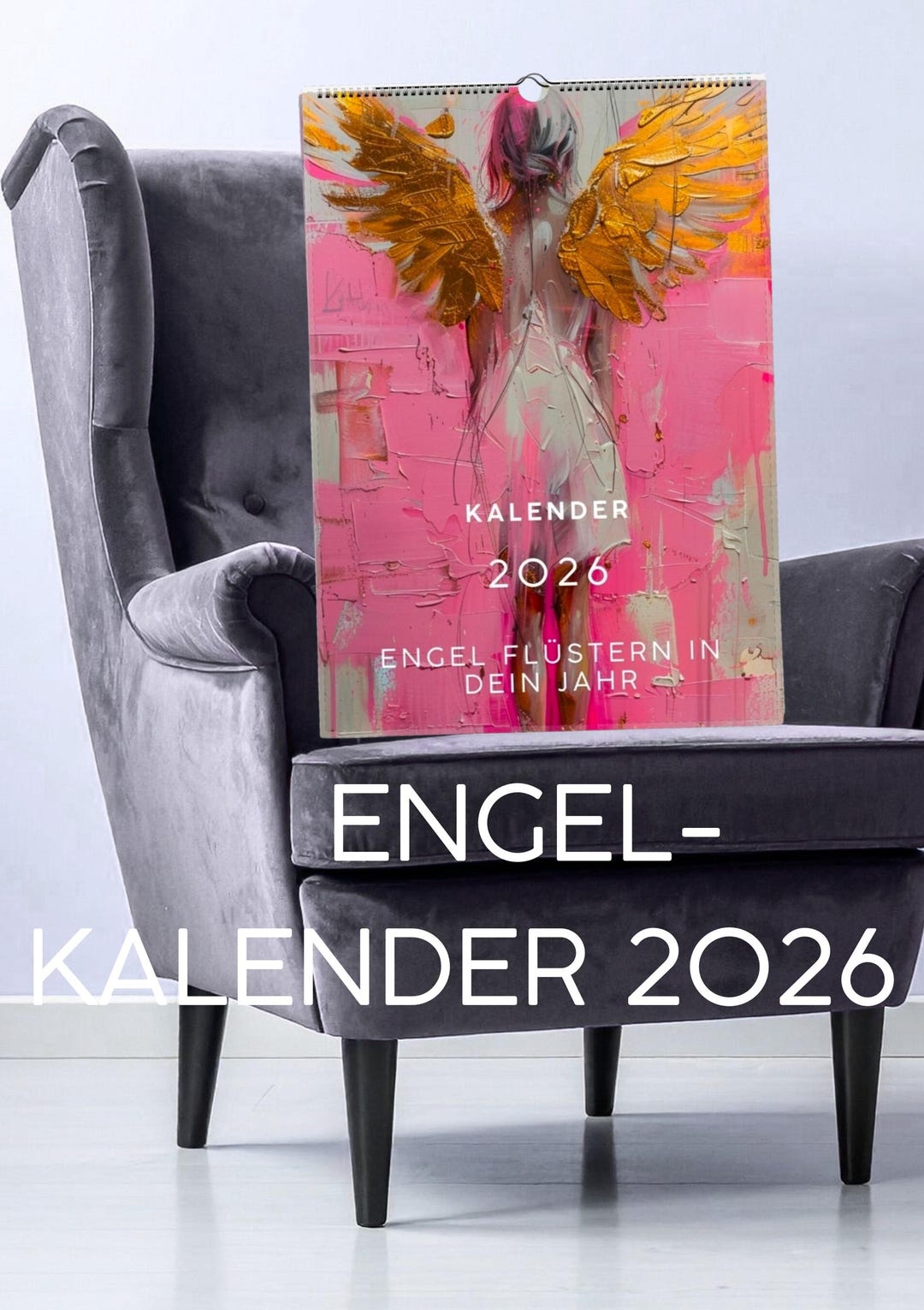 Christian Calendar 2026 | Contemporary Angel Art | A3 | Modern ...