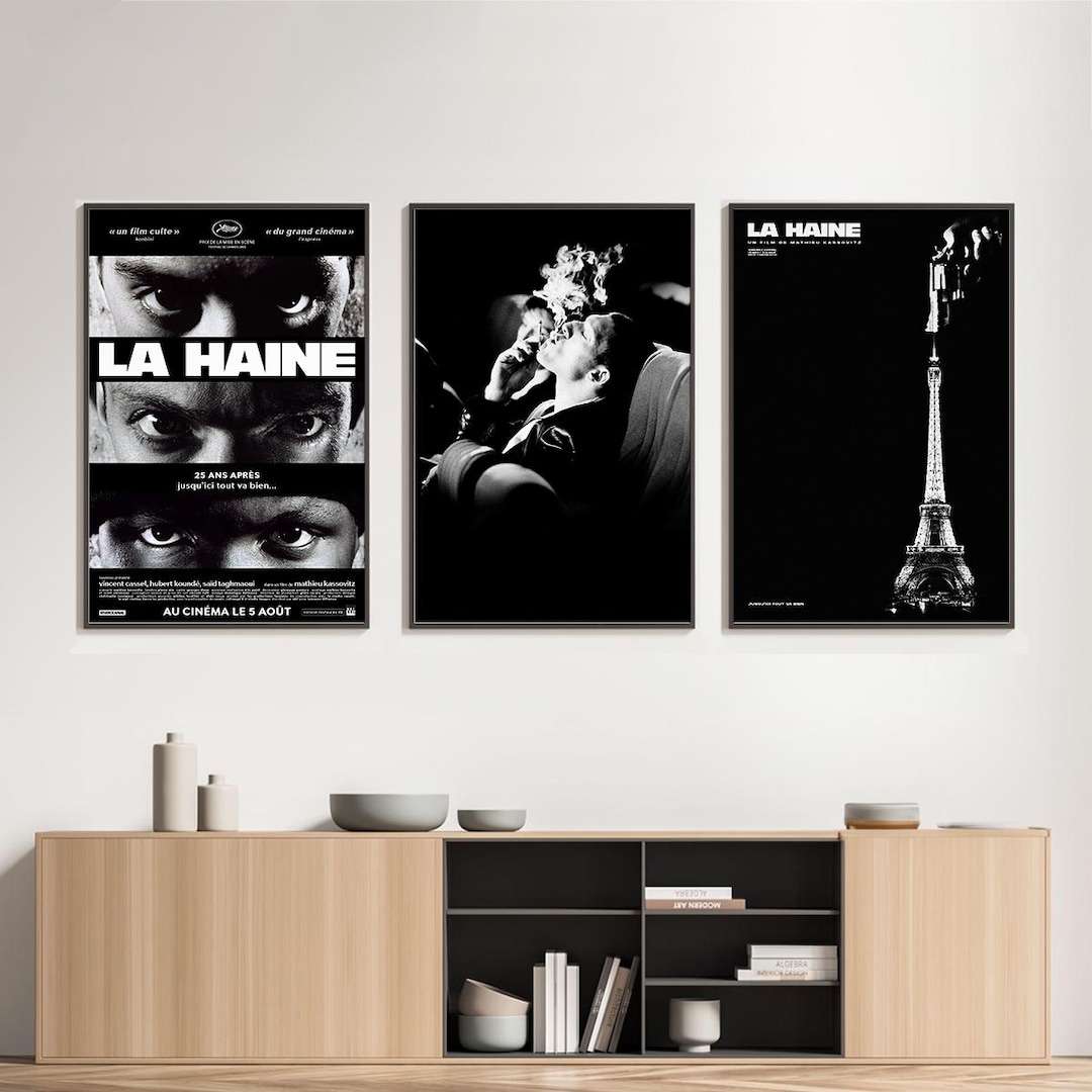La Haine Movie Poster: Retro Canvas Wall Art Print - Etsy