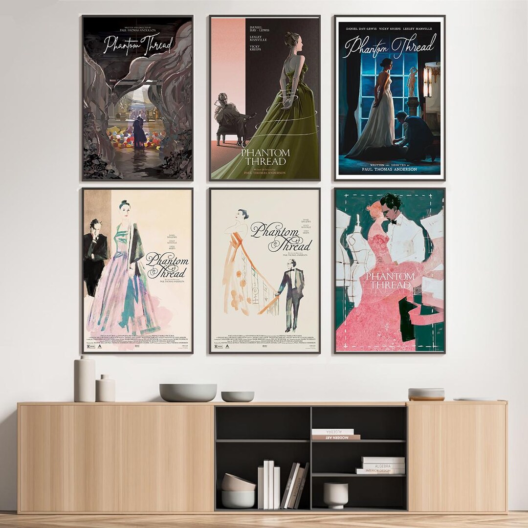 Phantom Thread Movie Poster: Retro Canvas Wall Art Print - Etsy