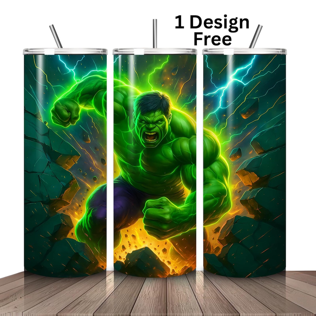Green Super Action Hero Tumbler Wrap: 20oz Skinny Tumbler Design ...