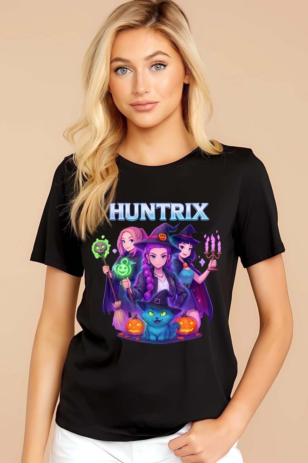 Spooky Huntrix Halloween PNG, Kpop Demon Hunters Clipart, Saja Girls ...