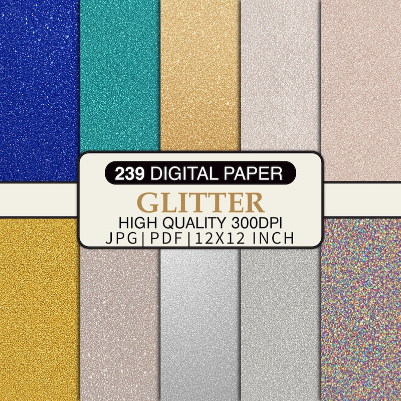 Silver Glitter - Etsy