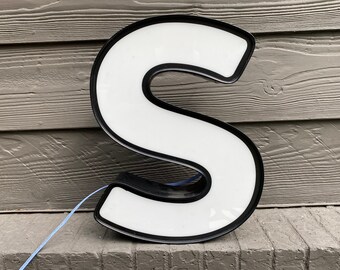 T / Reclaimed Vintage Channel Letter / Old Sign | Etsy