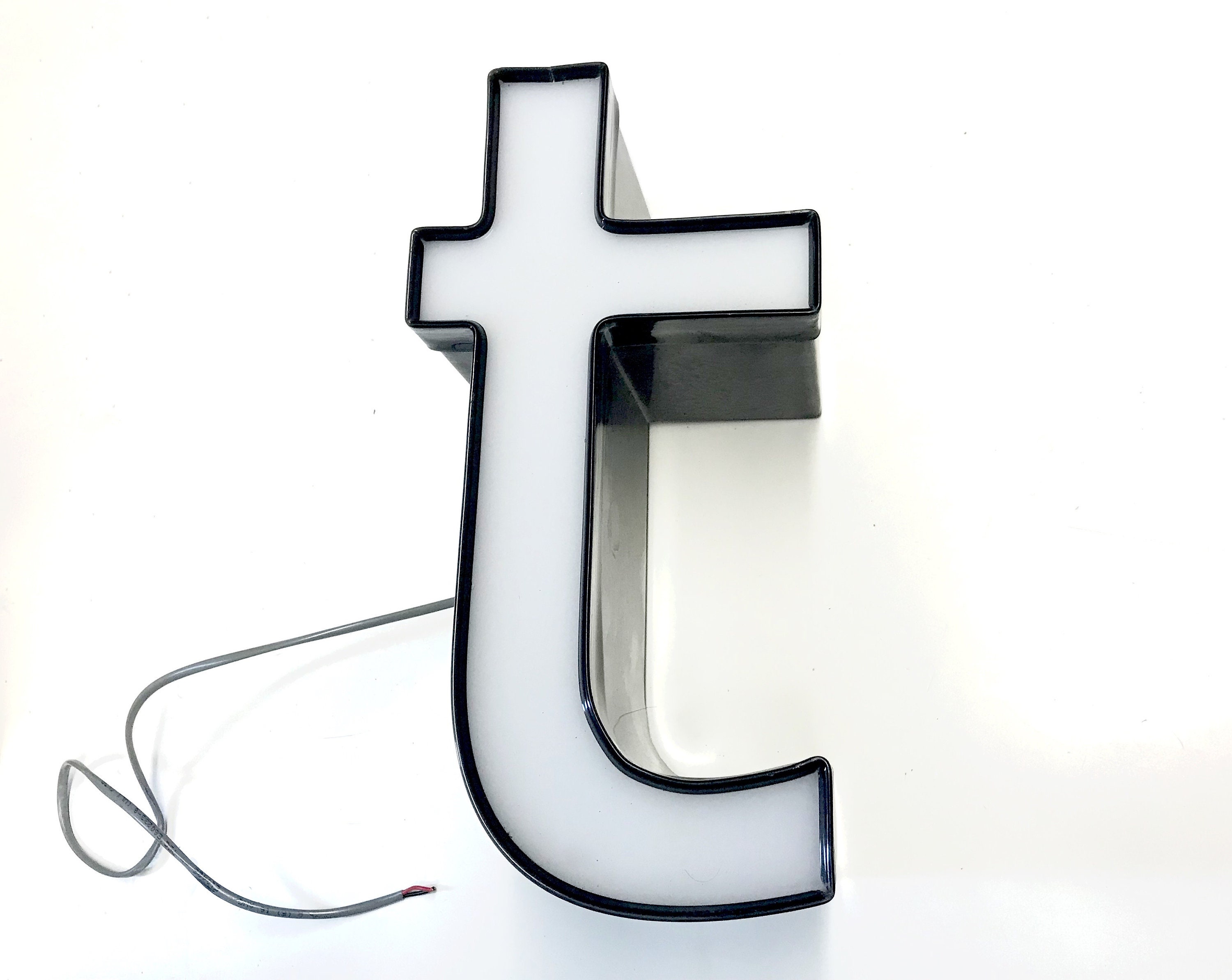 T / Reclaimed Vintage Channel Letter / Old Sign | Etsy