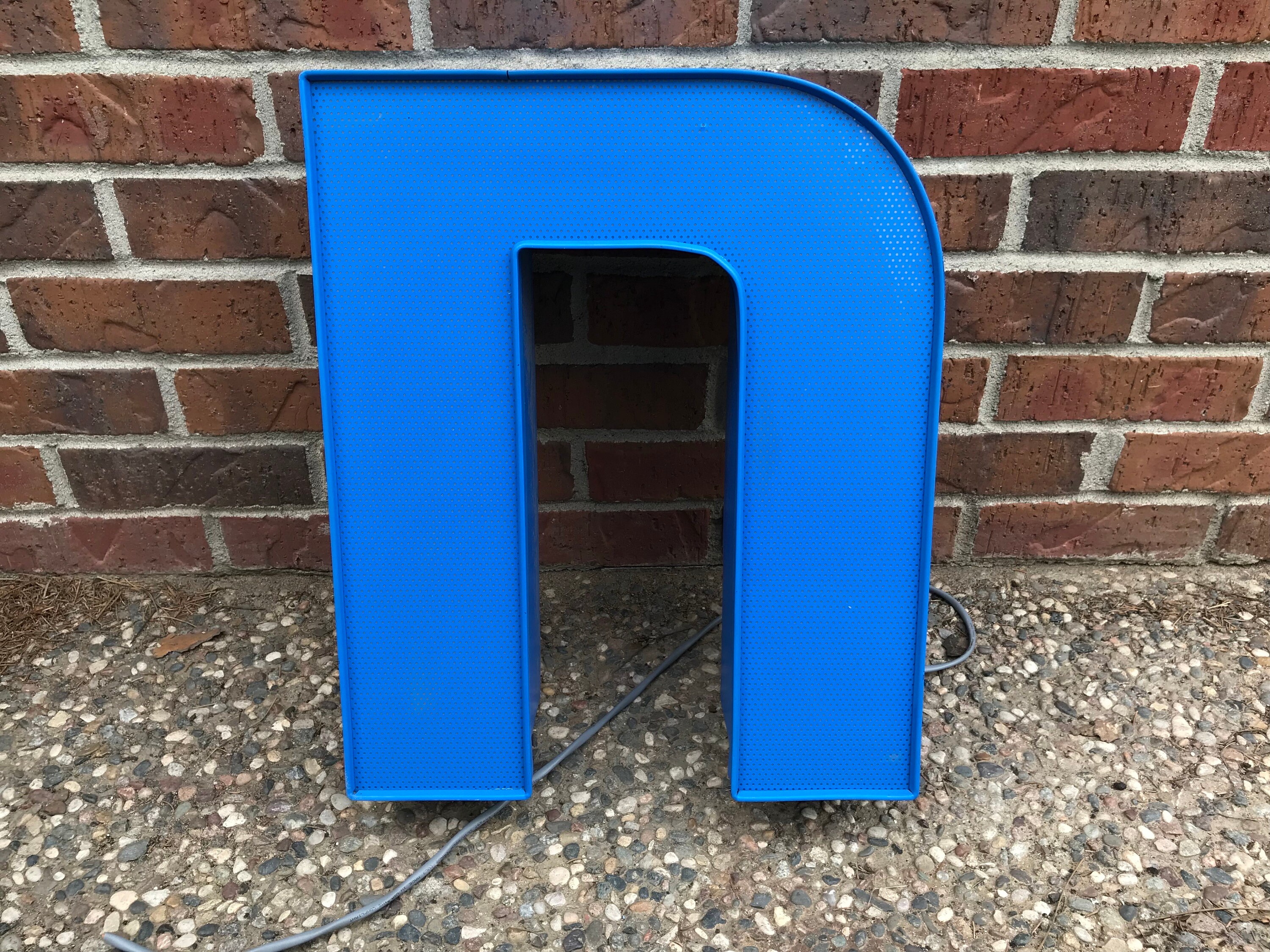 Reclaimed Metal Letter N | Etsy