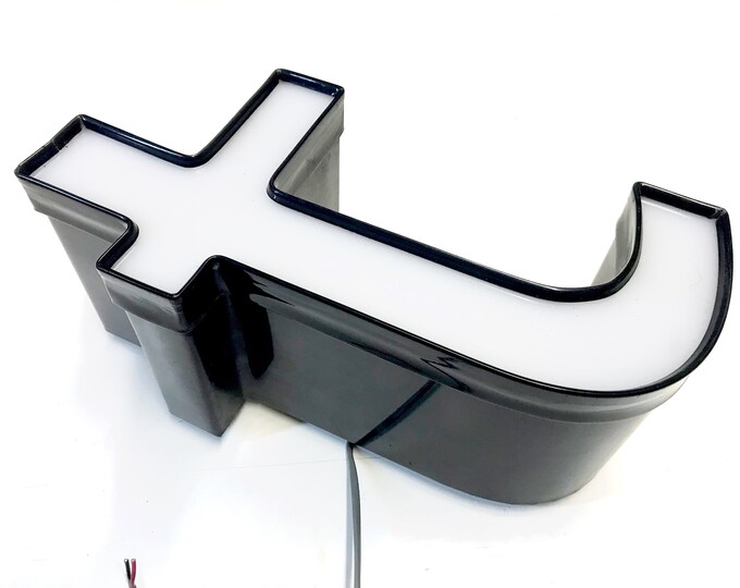 T / Reclaimed Vintage Channel Letter / Old Sign - Etsy