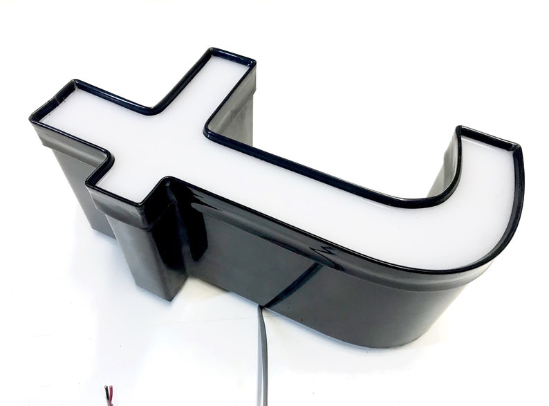 T / Reclaimed Vintage Channel Letter / Old Sign | Etsy