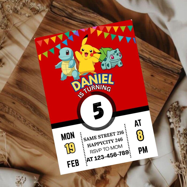 Editable Monster Birthday Invitation | Digital Kids Party Template ...