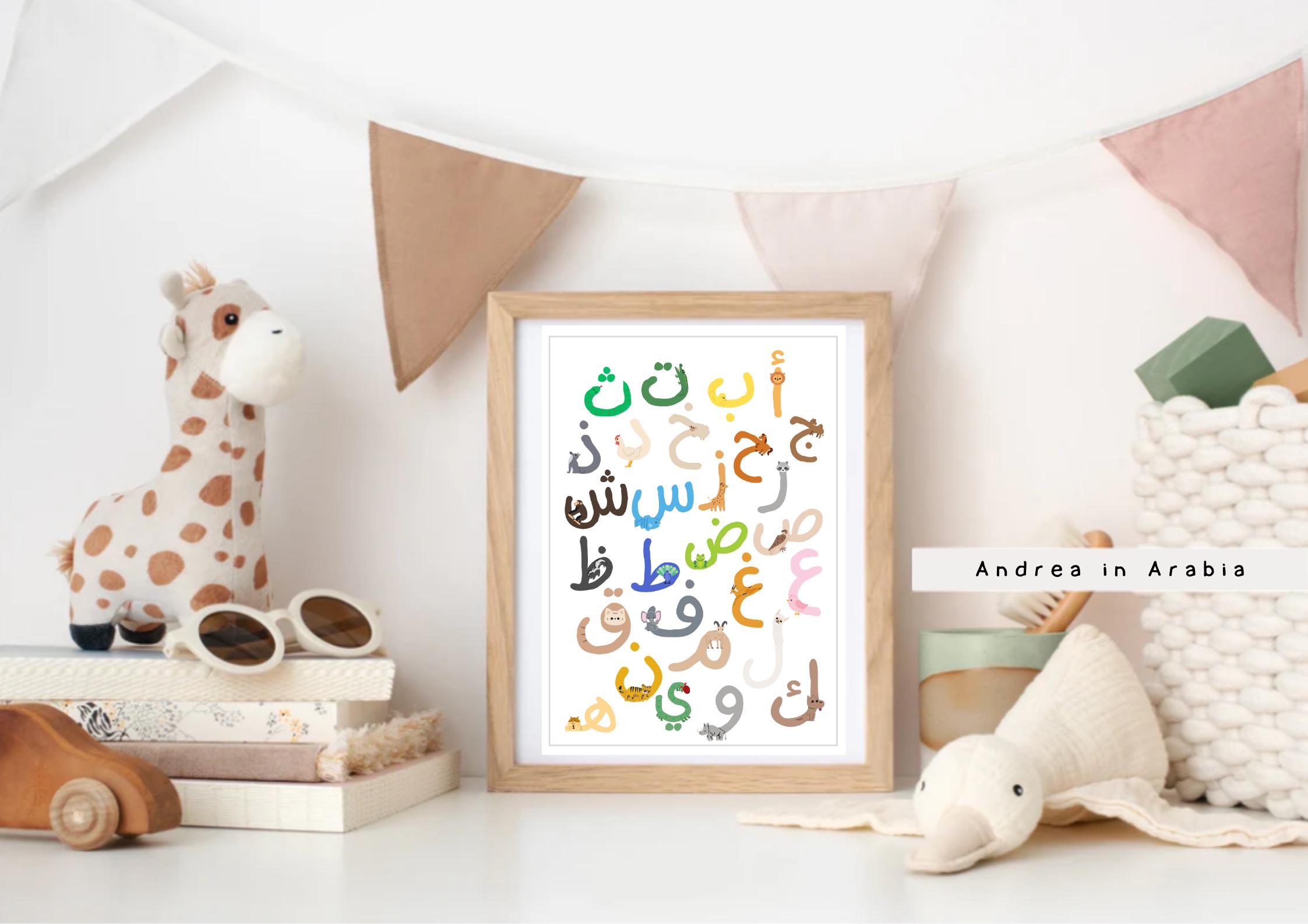 Arabic Alphabet Poster - Etsy