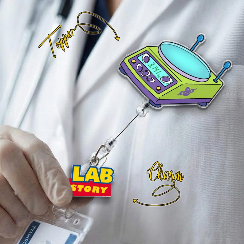 Lab Week 2026 Toy Story Badge Reel, Lab Story Disney Pixar ID Holder ...