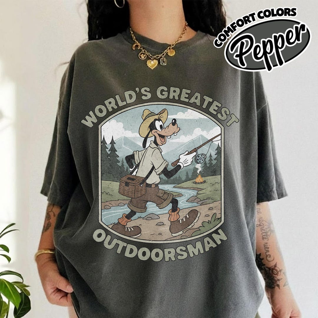 Disney Goofy Movie Love Fishing World's Greatest Out Doorsman Comfort ...