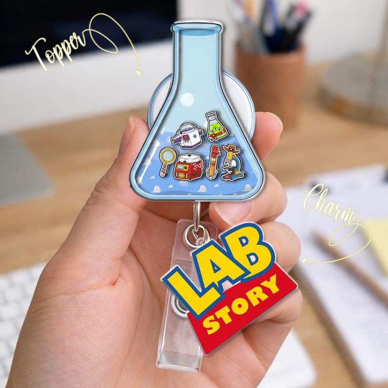 Disney Toy Story Lab Week 2026 Shaker Badge Reel, Lab Story Buzz ...