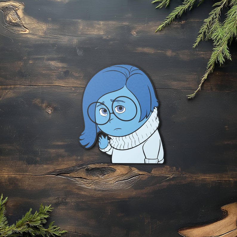 Disney Inside Out 2 Peeker Peeking Peekaboo Sticker, Car Decals Laptop ...