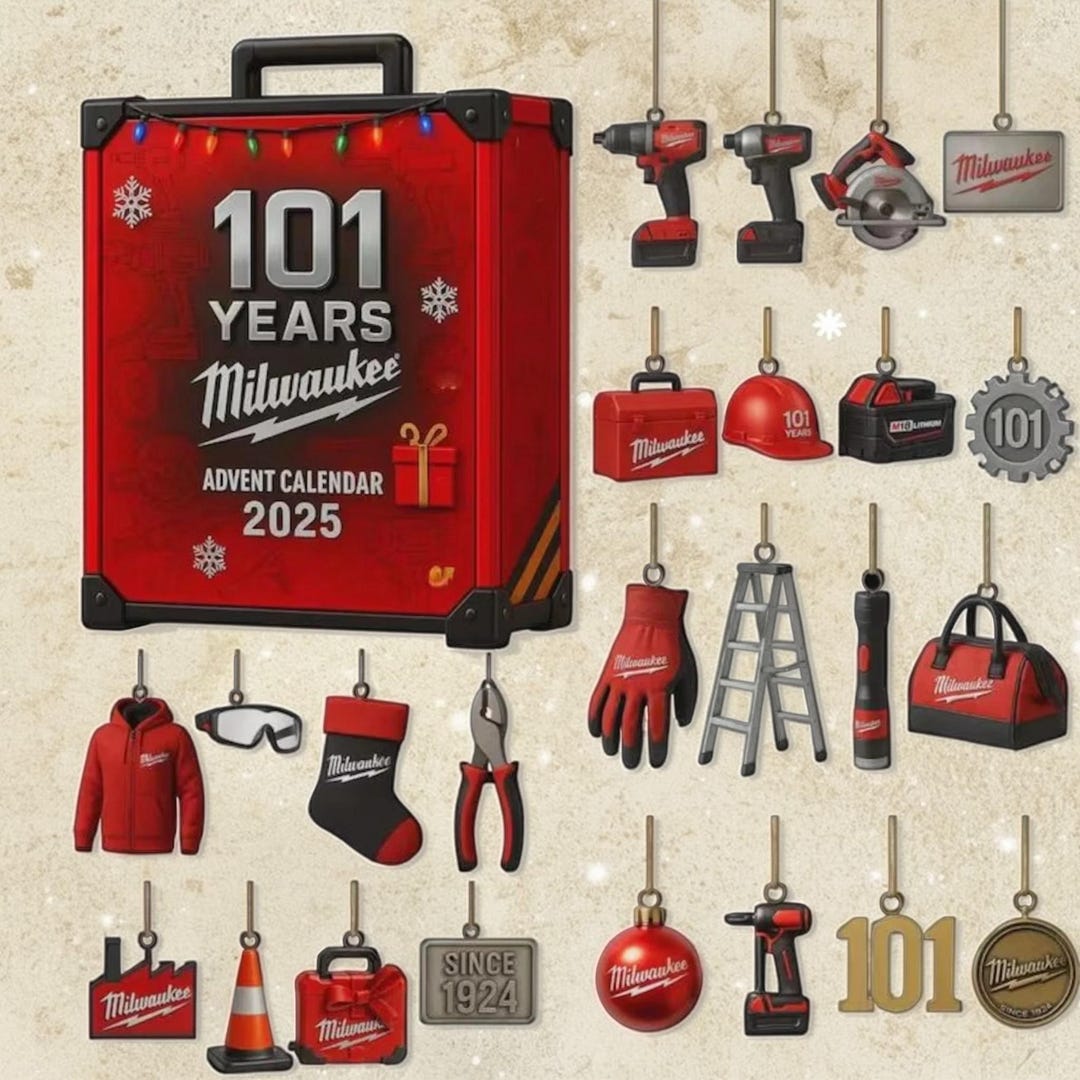 Unique Milwaukee Tools 101 Years Power Tools Advent Calendar 2025 ...