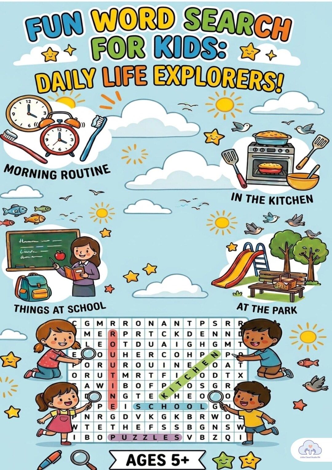 Kids Word Search Puzzle Workbook | Vocabulary, Reading, Writing ...